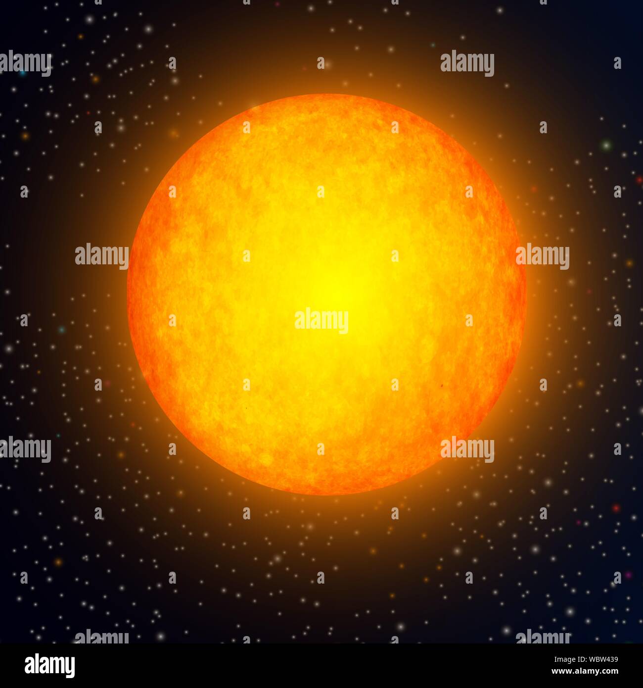 The Sun in space, abstract vector background Stock Vector Image & Art ...