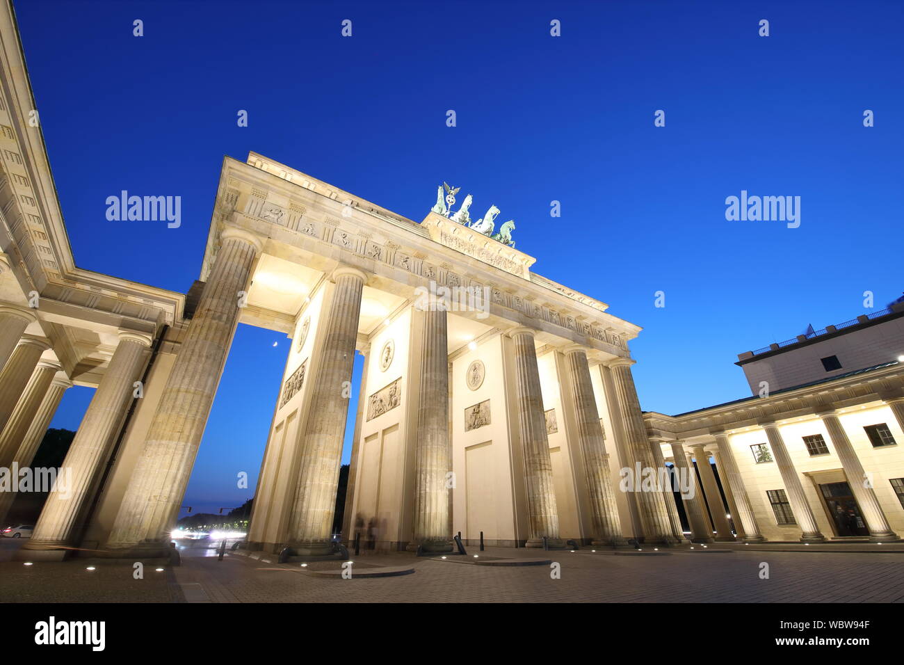 Brandenburger gate historical architecture Berlin Germany Stock Photo ...
