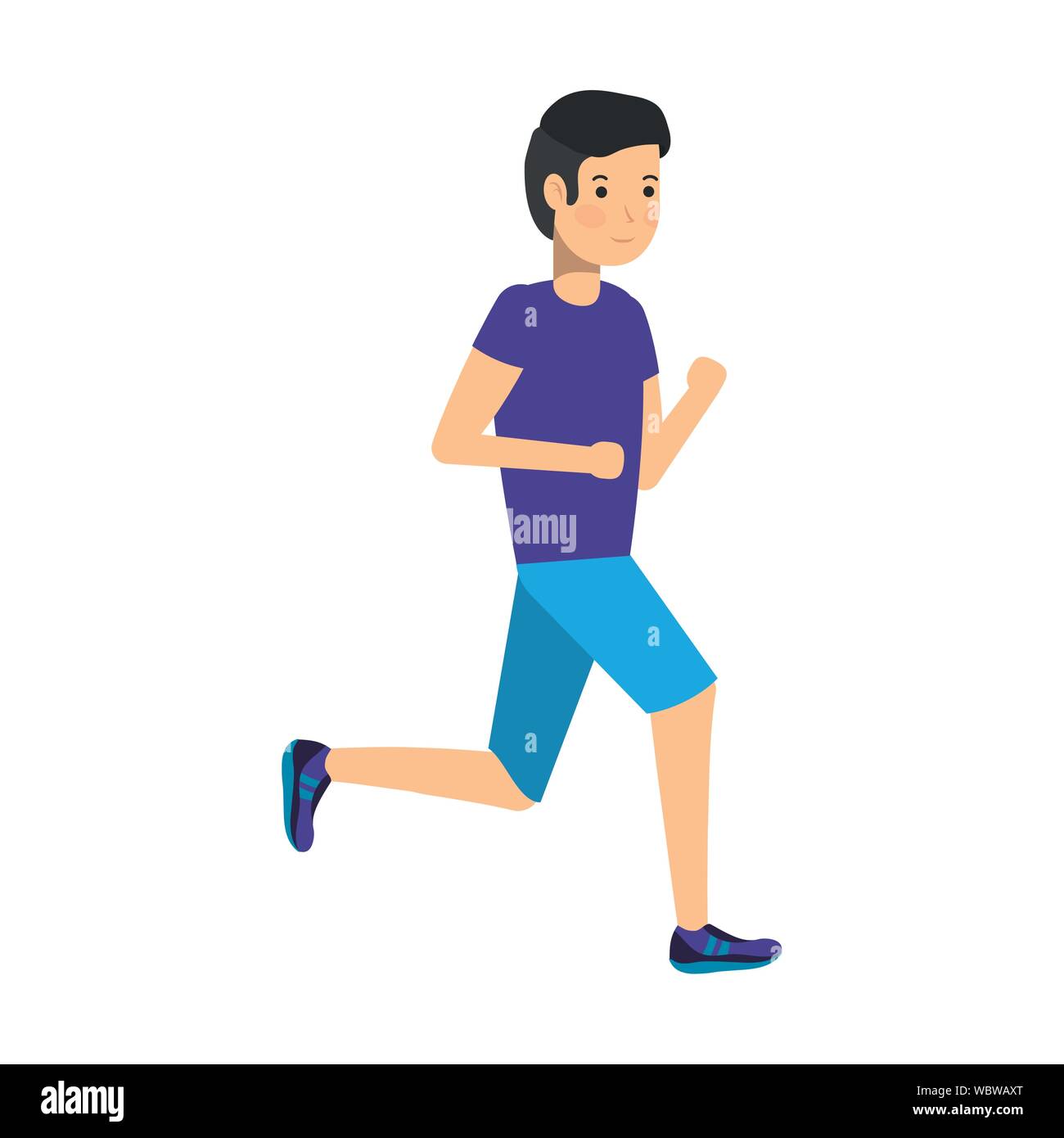 Isolated man running vector design Stock Vector Image & Art - Alamy