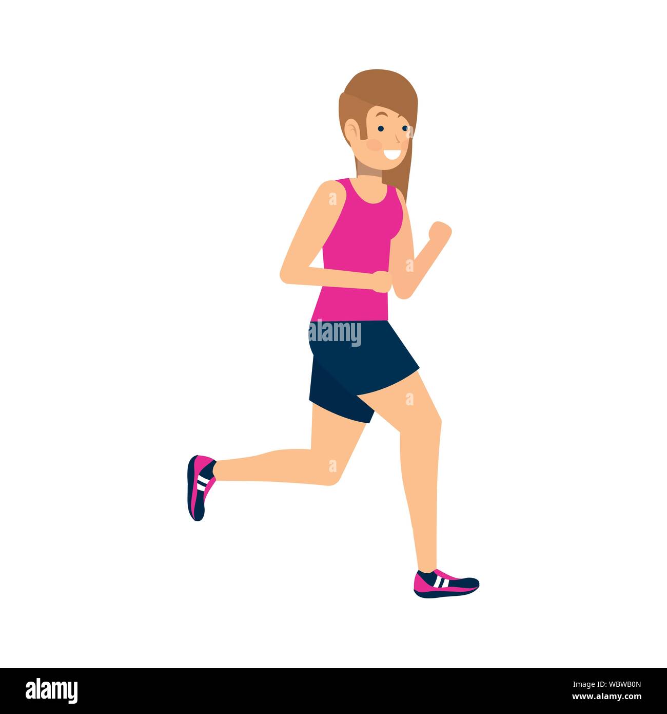 Isolated woman running vector design Stock Vector Image & Art - Alamy
