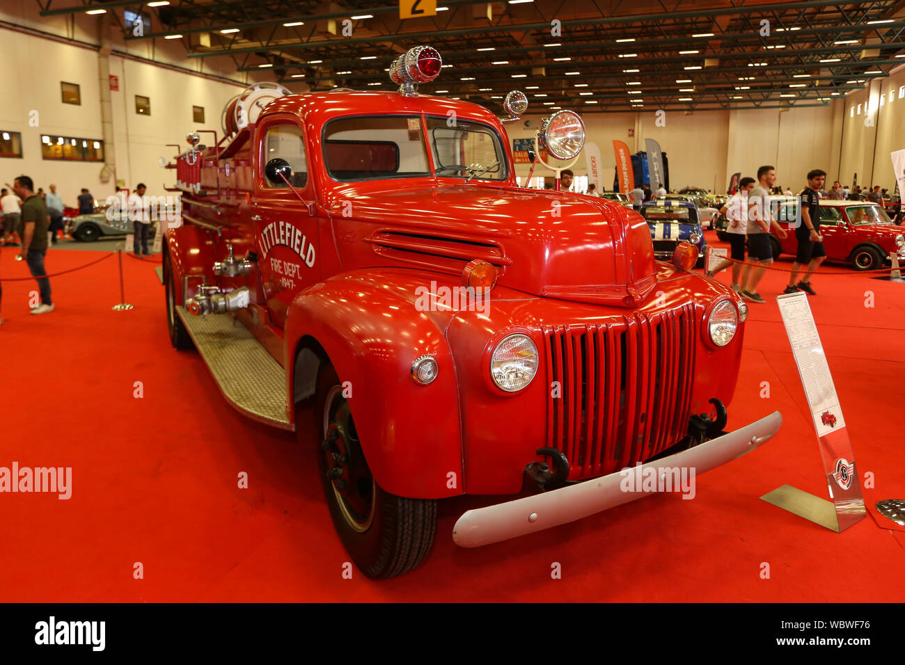ISTANBUL, TURKEY - JUNE 29, 2019: Ford fire truck display at Istanbul ...