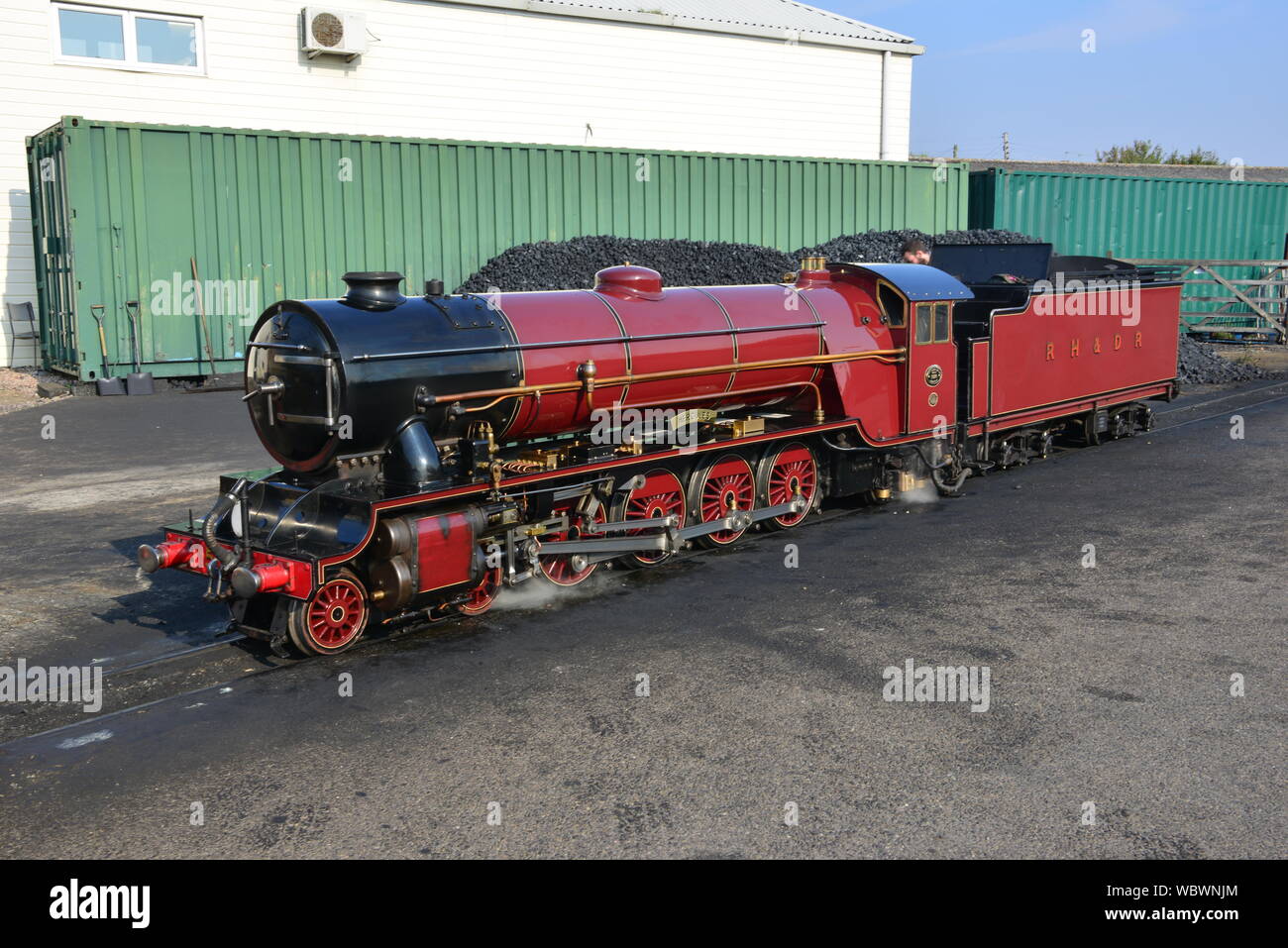 A Narrow gauge size steam locomotive Stock Photo - Alamy