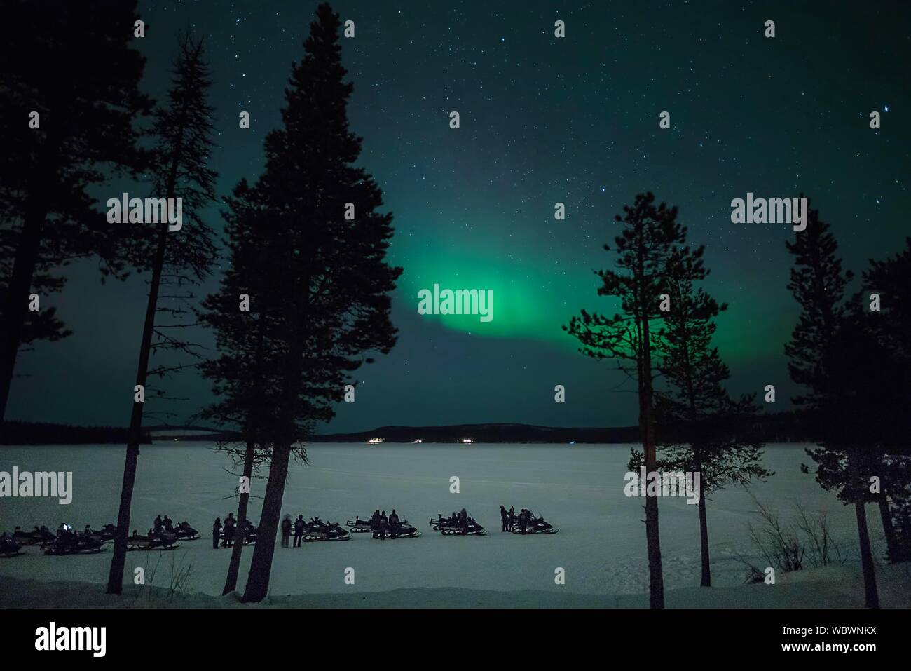 Snowmobiling at night hi-res stock photography and images - Alamy