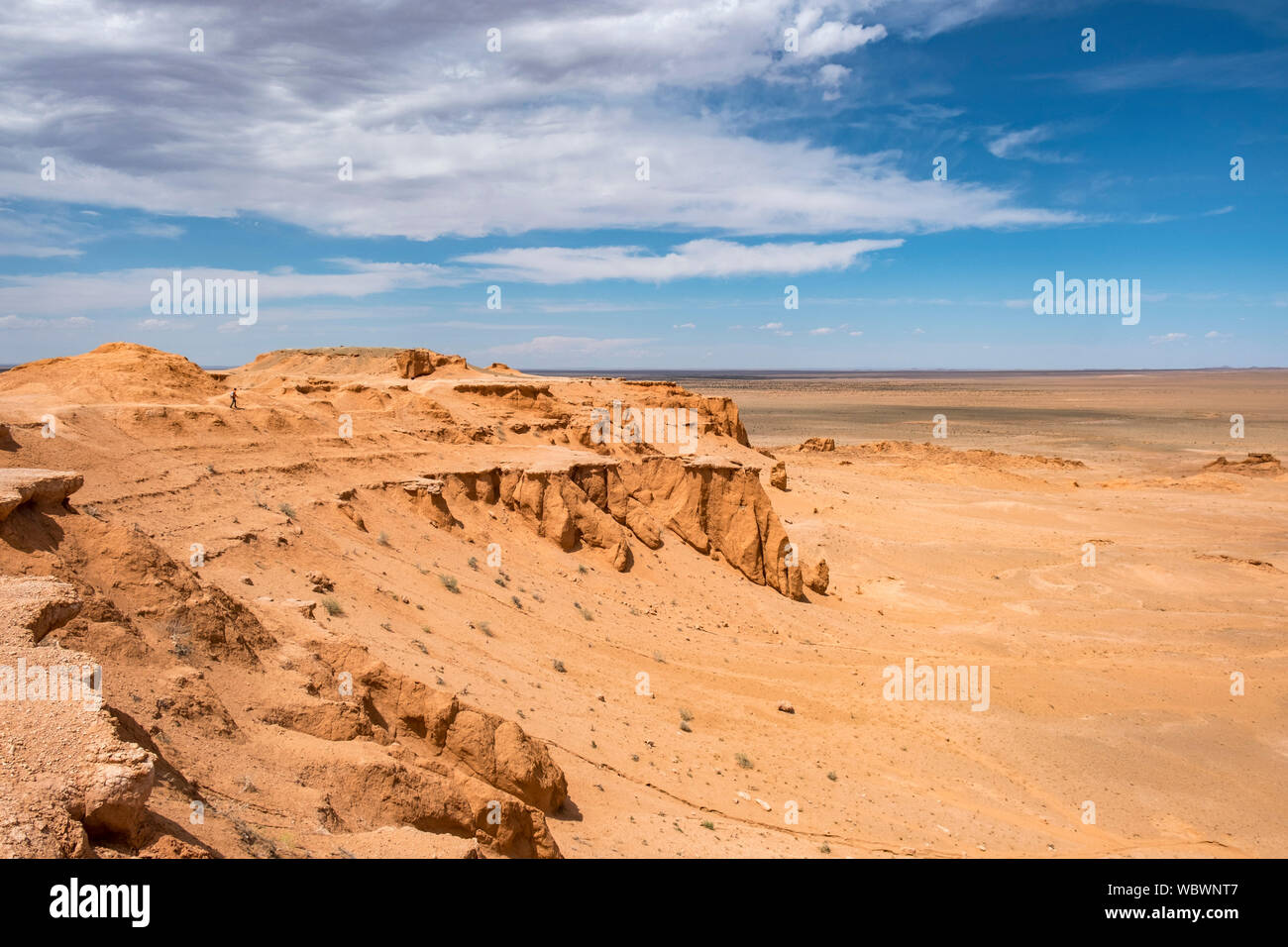 The Flaming Cliffs site is a region of the Gobi Desert in the Ömnögovi ...