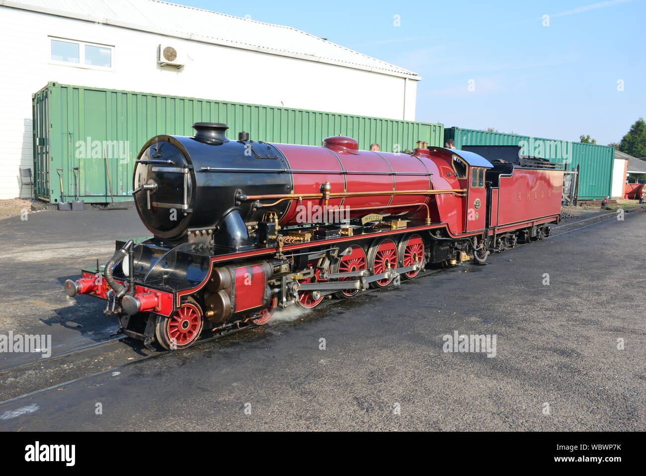 A Narrow gauge size steam locomotive Stock Photo - Alamy
