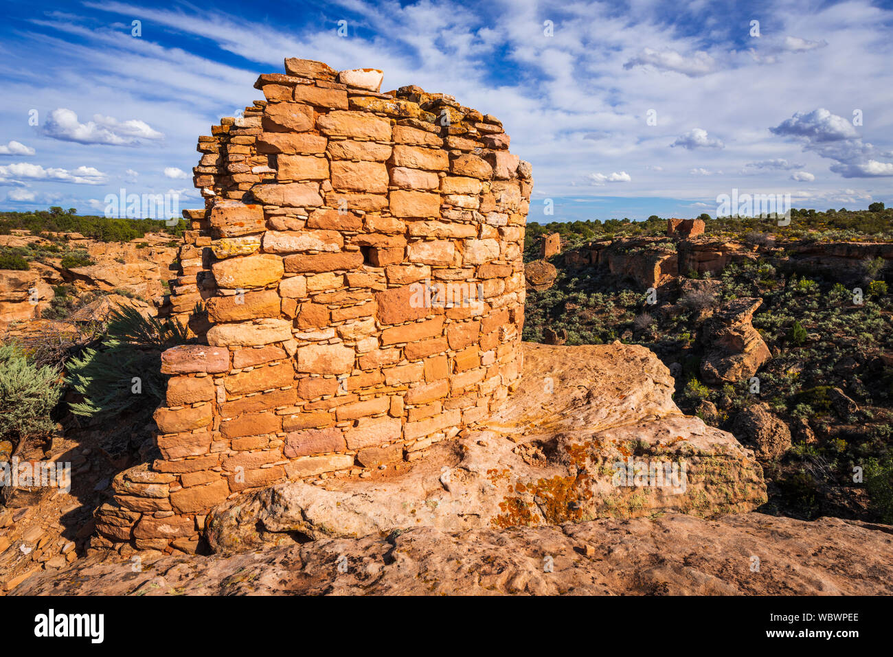 Tower Point Ruins, Hovenweep National Monument, Utah USA Stock Photo ...