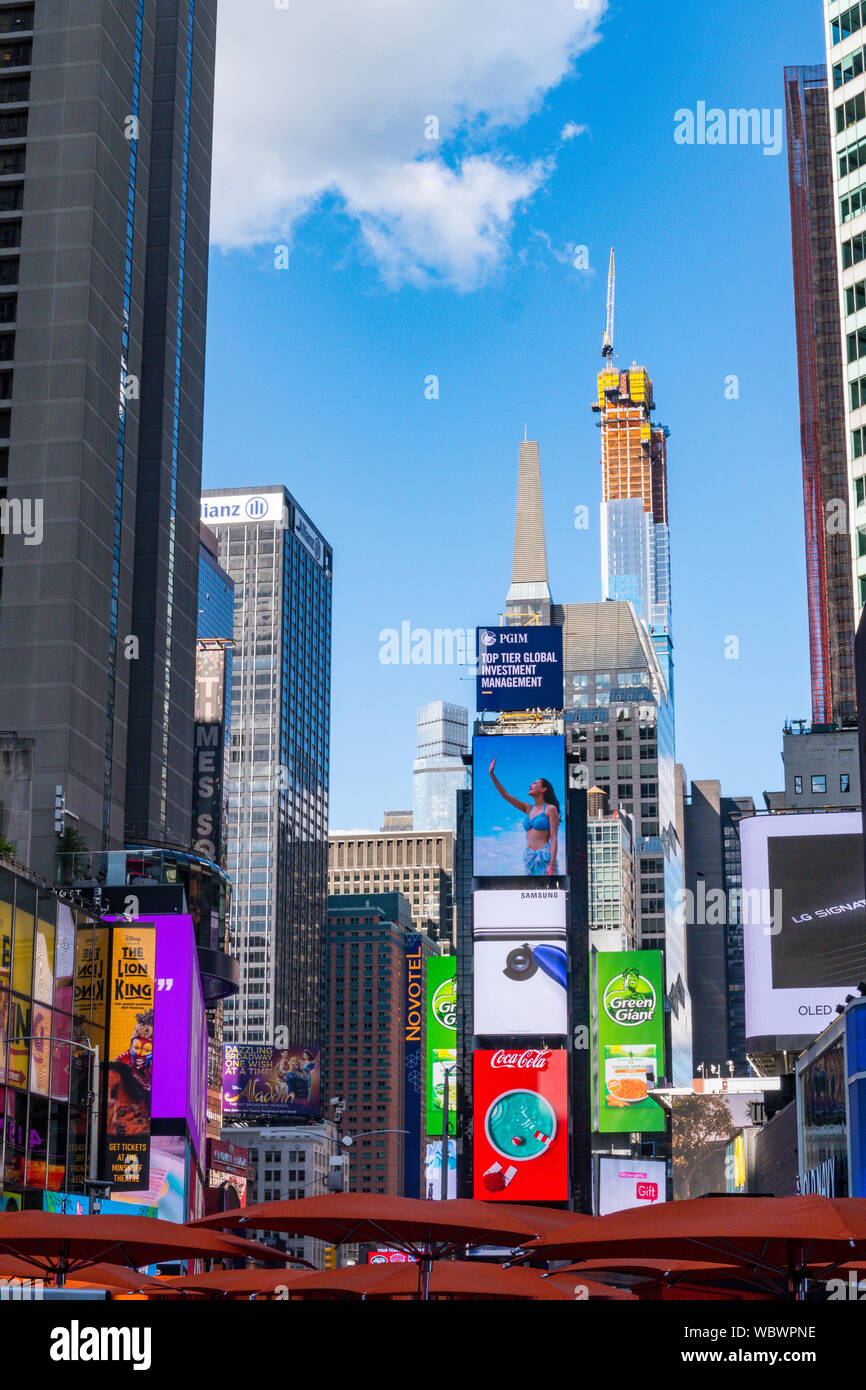 Times Square Advertising and Buildings, NYC Stock Photo - Alamy