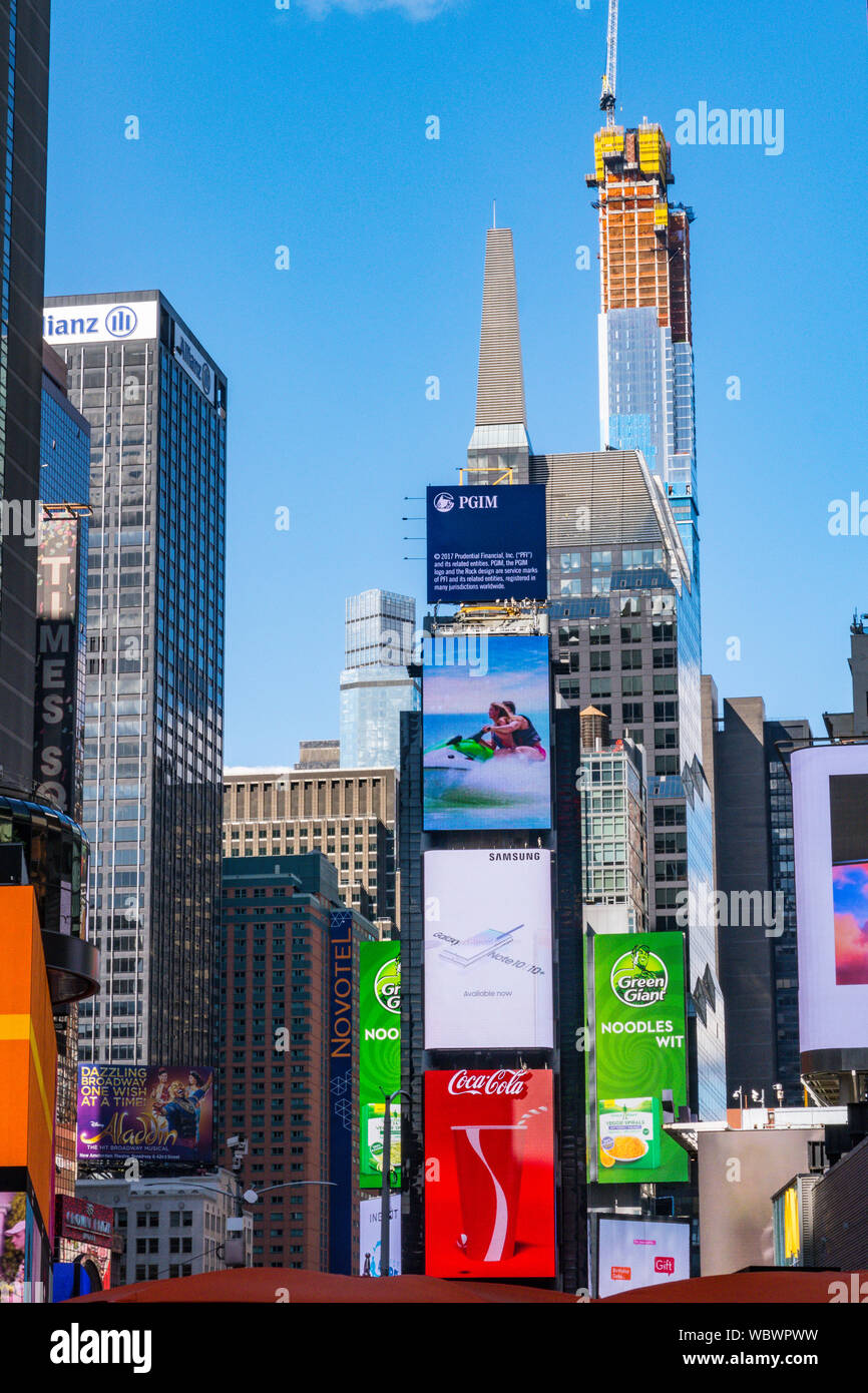 Times Square Advertising and Buildings, NYC Stock Photo - Alamy
