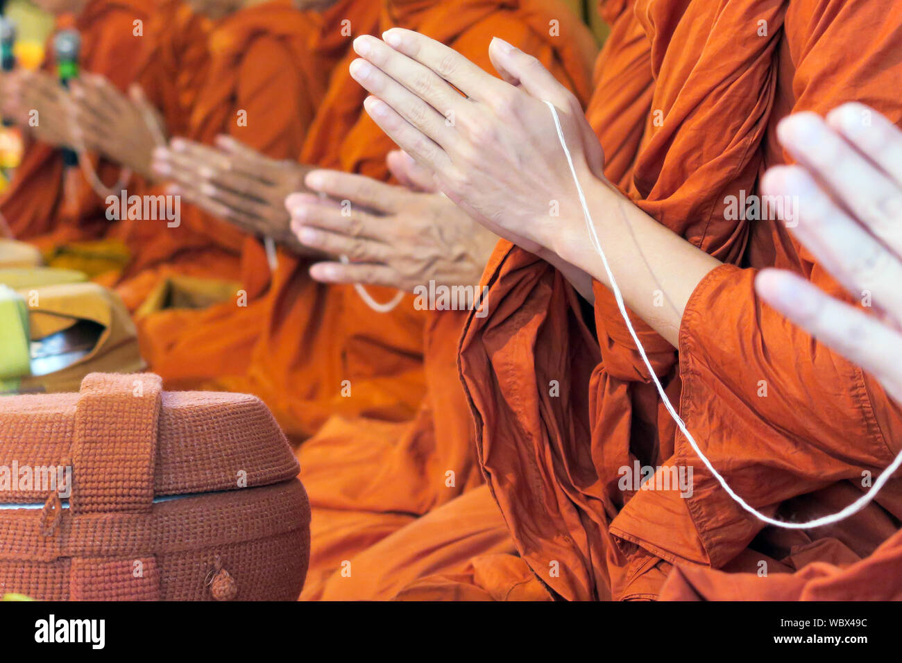 Group praying hands hi-res stock photography and images - Alamy