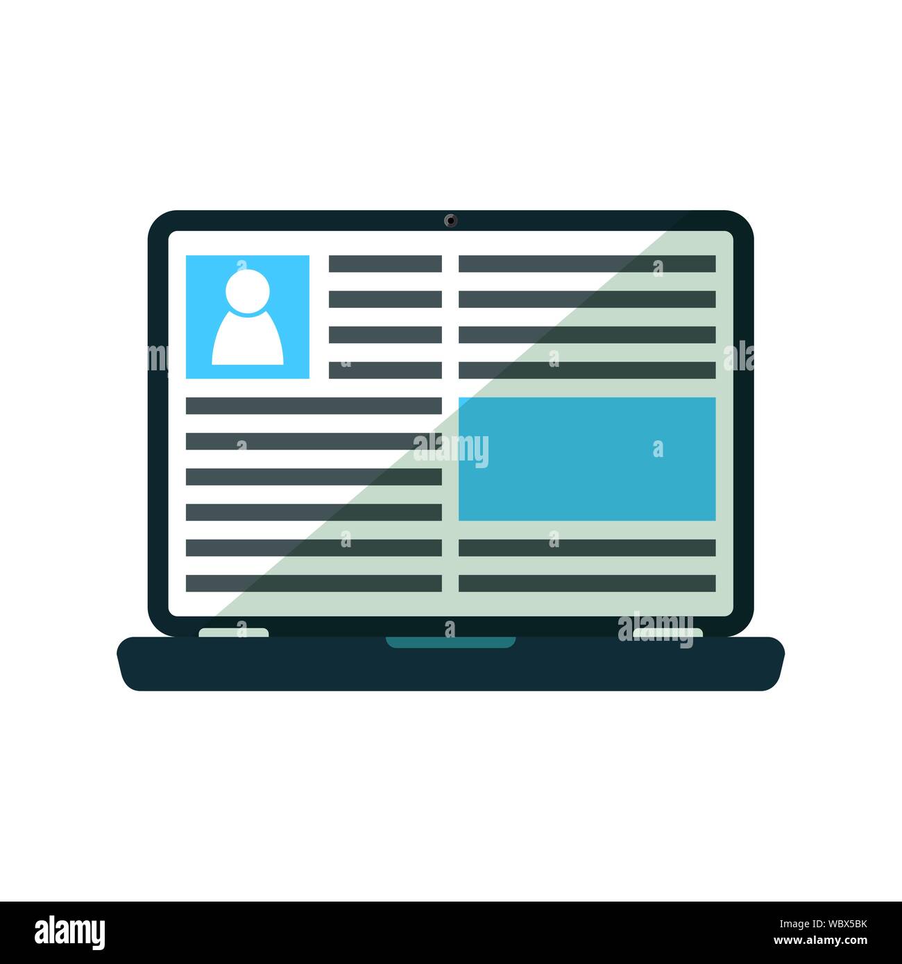 Isolated laptop vector design Stock Vector Image & Art - Alamy
