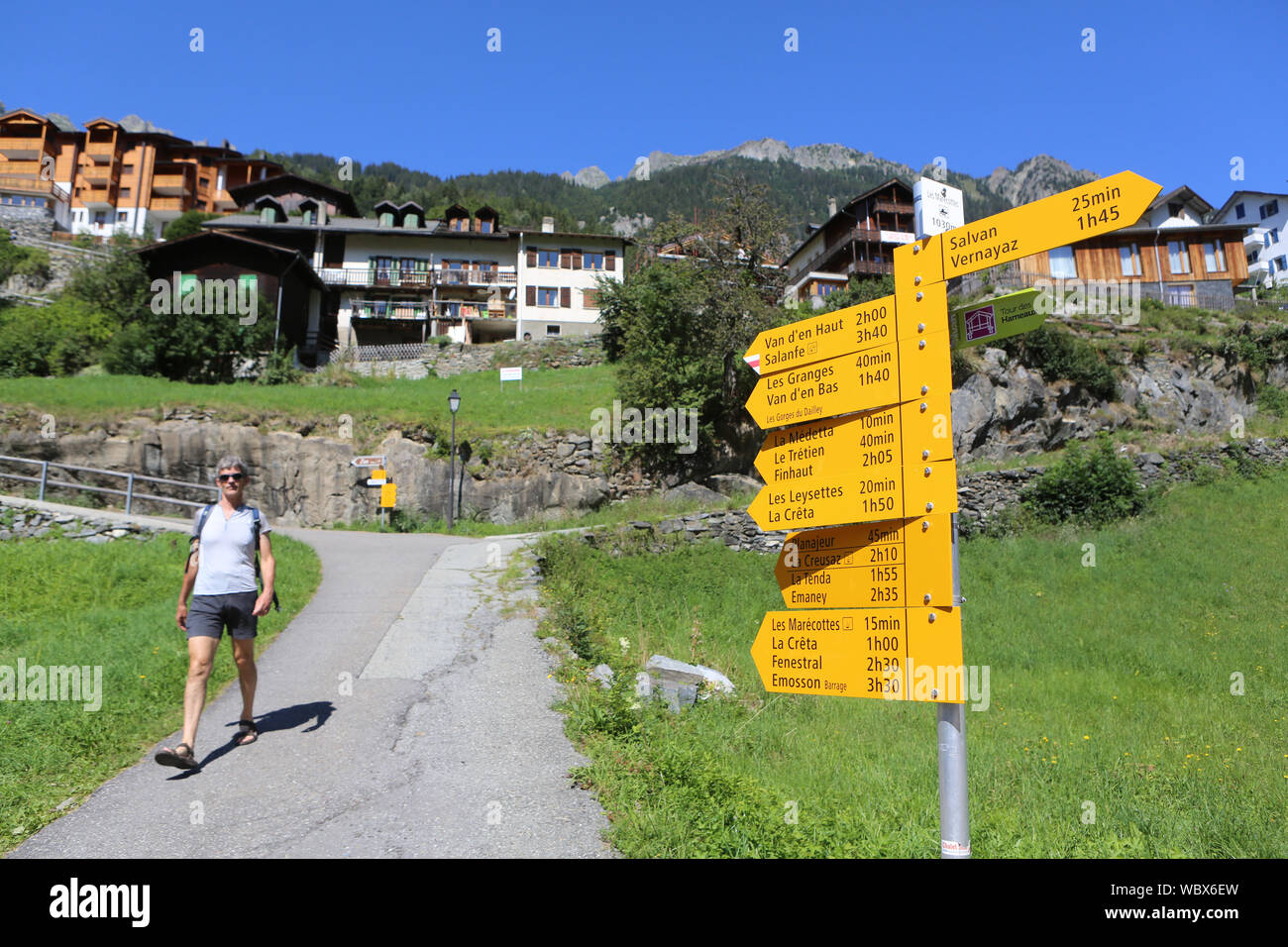 Salvan. Suisse. / Salvan. Switzerland Stock Photo - Alamy