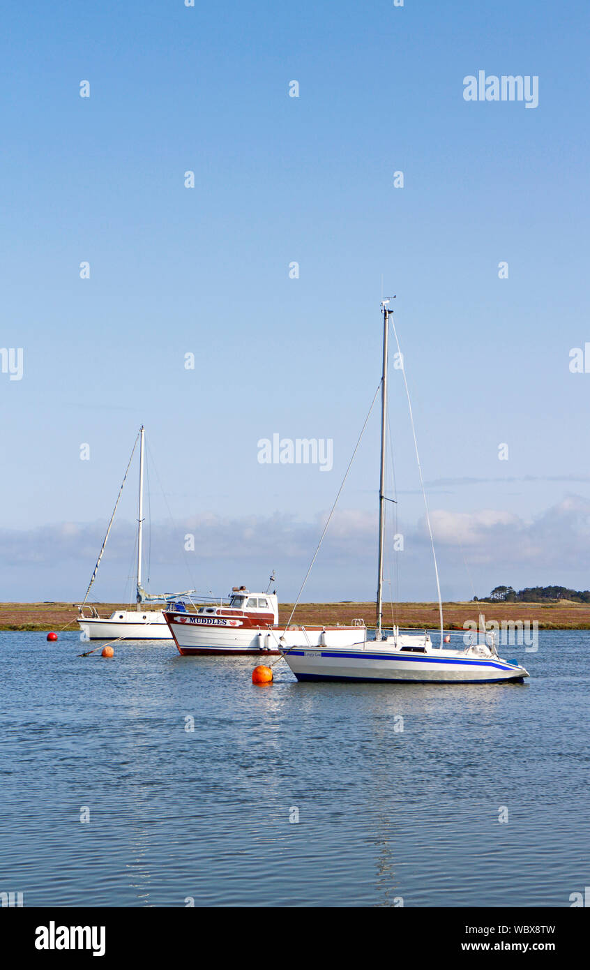 View of the north norfolk coast in high summer with hi-res stock ...