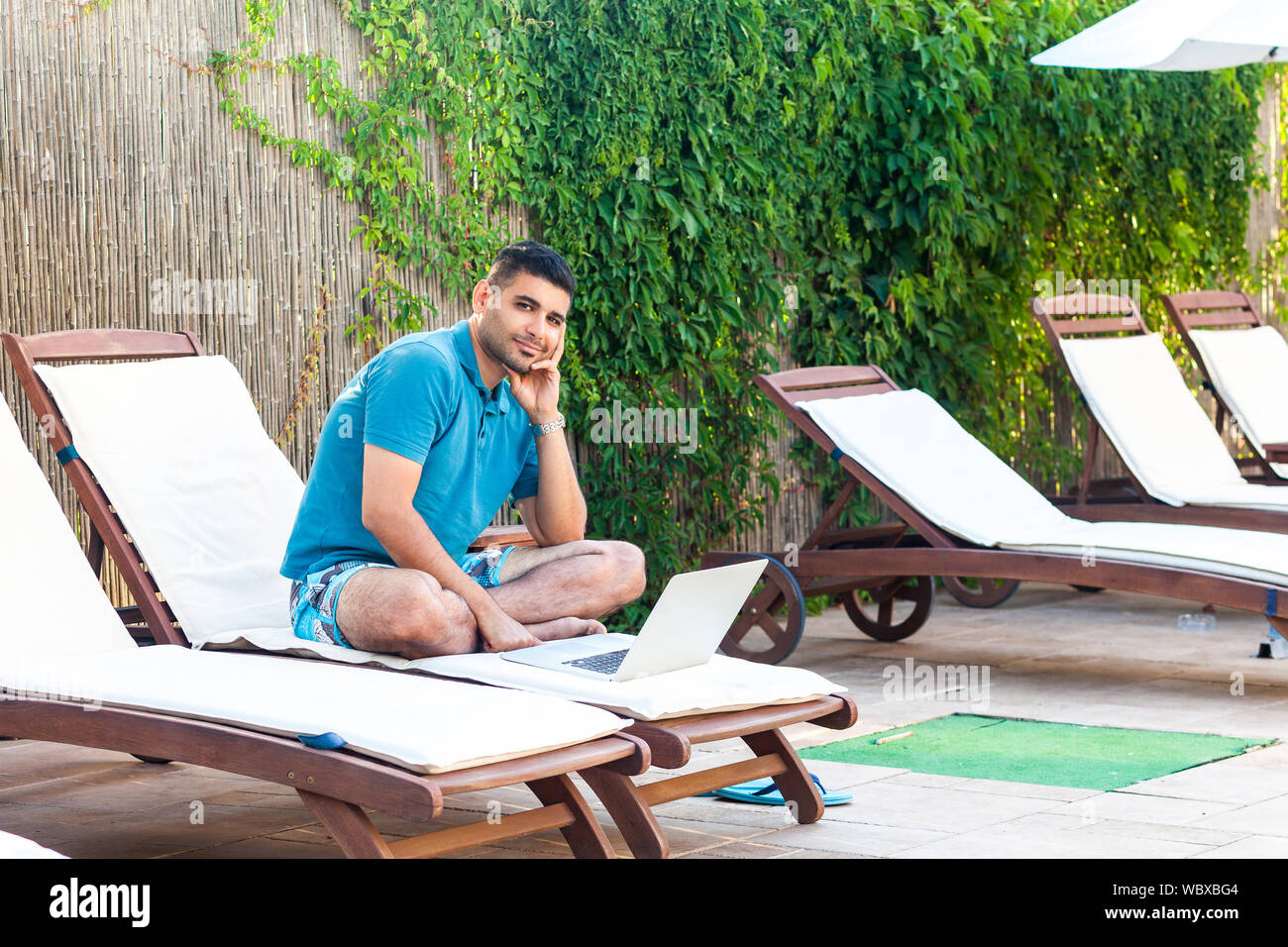 Bearded latin freelancer using hi-res stock photography and images - Alamy