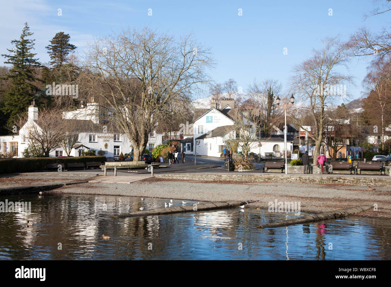 Waterhead the head of Windermere near Ambleside Lake District Cumbria ...