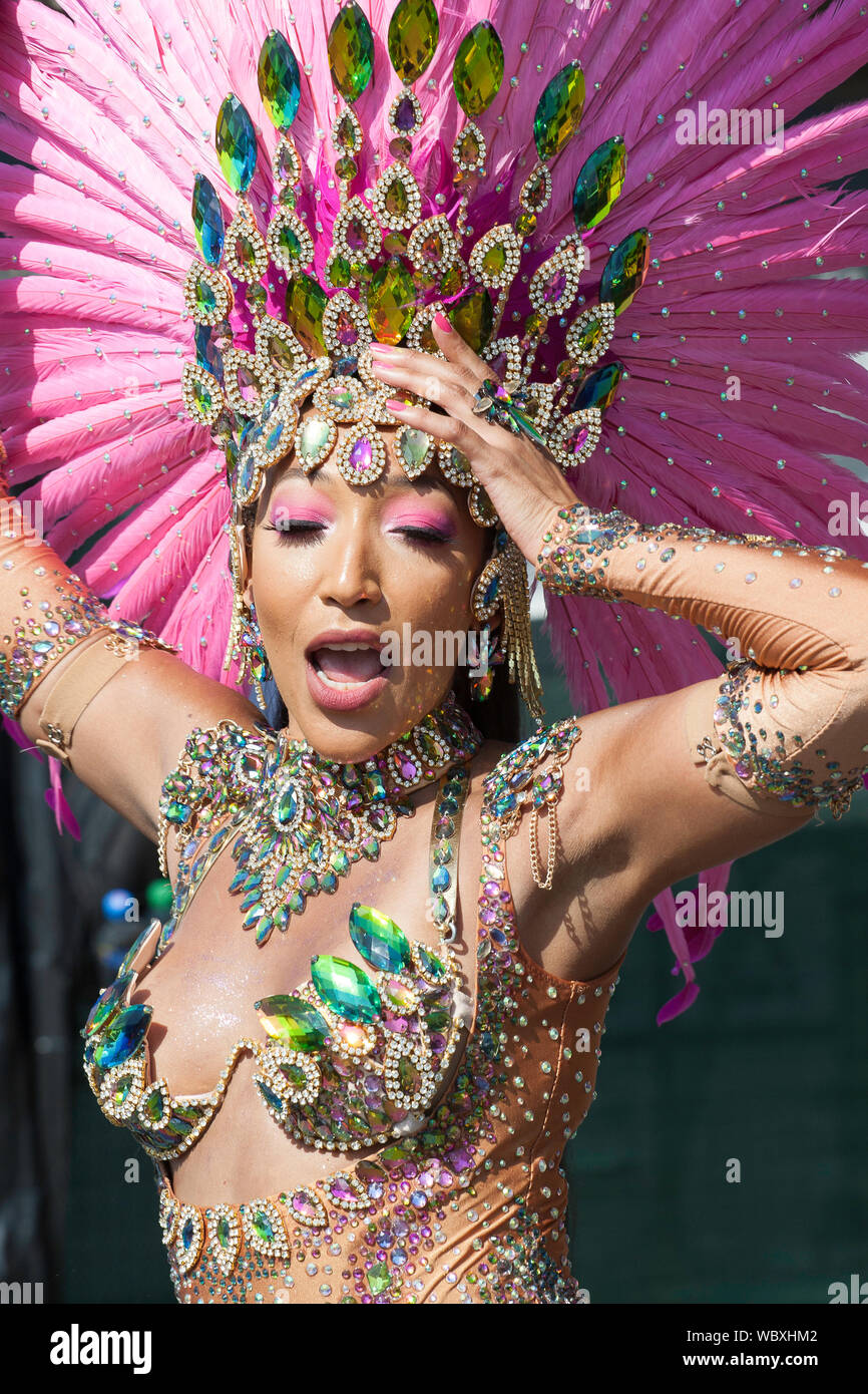 Purple carnival costume hi-res stock photography and images - Alamy