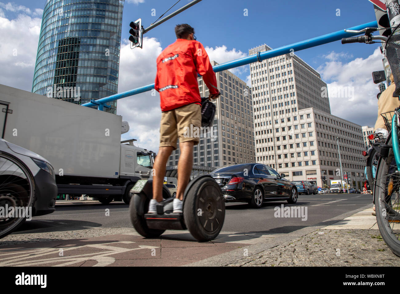 Segway rider at Potsdamer Platz, Berlin Stock Photo - Alamy