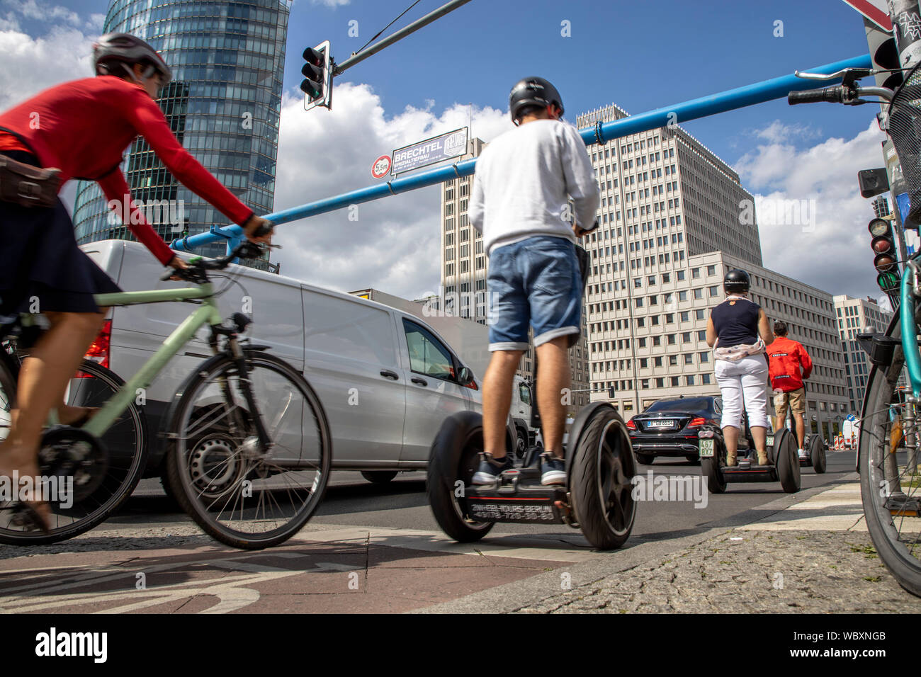 Segway rider at Potsdamer Platz, Berlin Stock Photo - Alamy