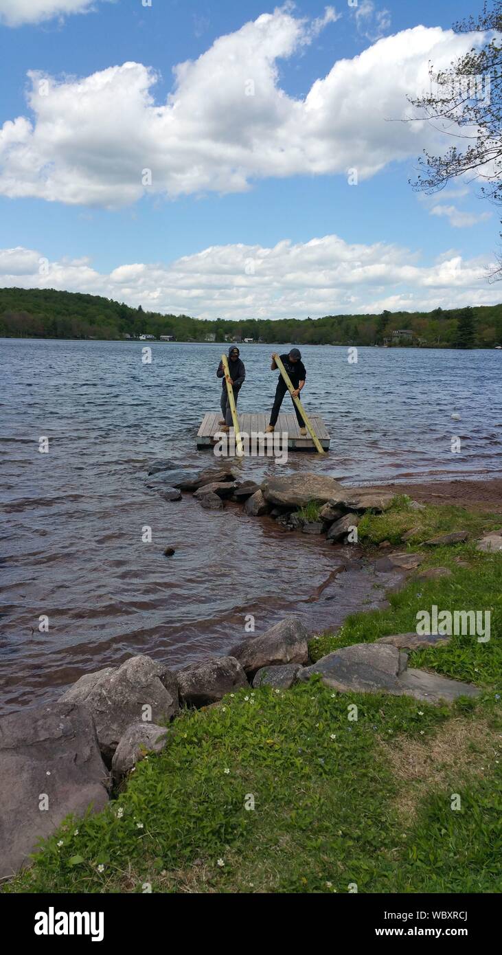 Raft wooden hi-res stock photography and images - Alamy