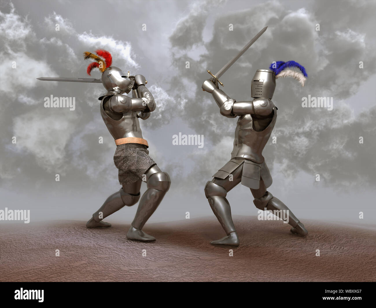 Knights fight hi-res stock photography and images - Alamy