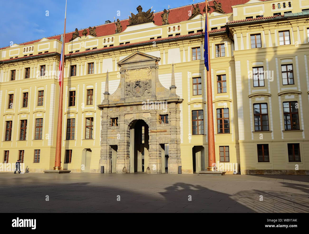 The Presidential Palace in Prague Castle, Czech Republic Stock Photo ...