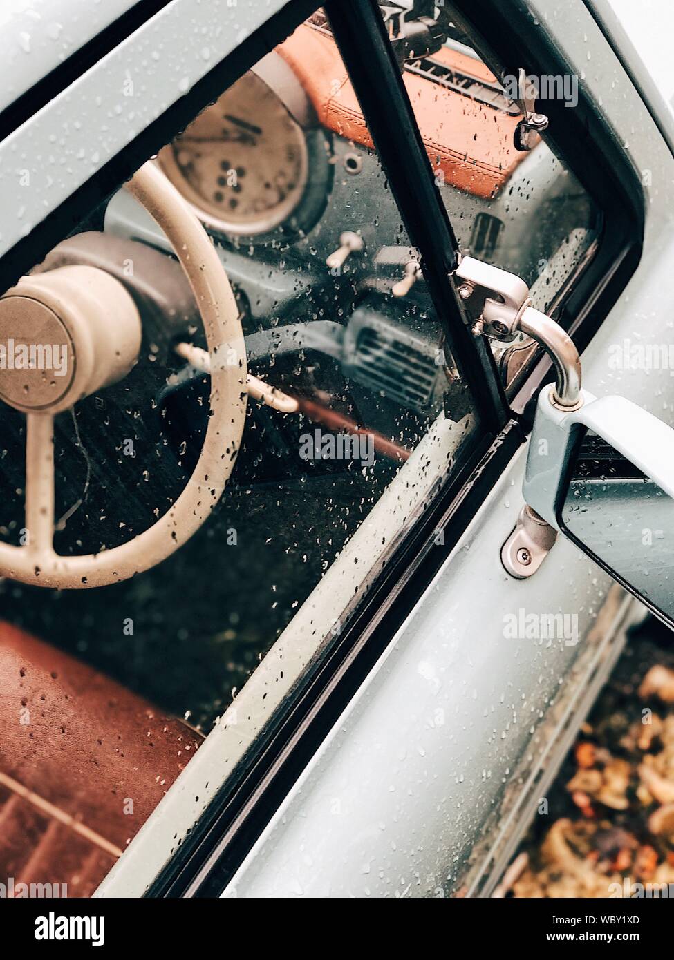 Car steering wheel window hi-res stock photography and images - Alamy