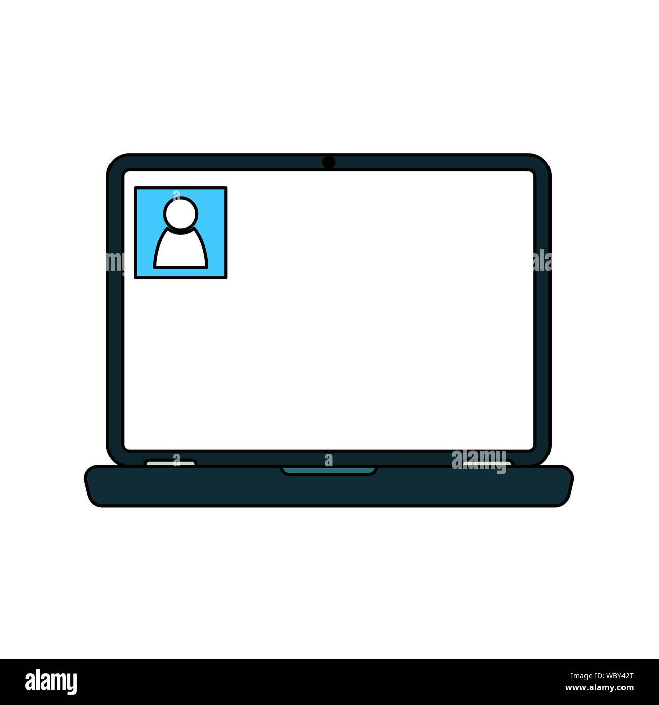 Isolated laptop vector design Stock Vector Image & Art - Alamy