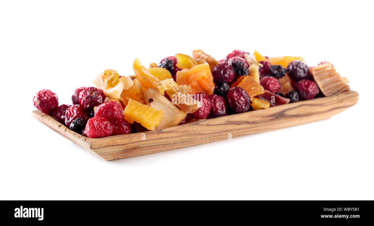Dried fruits isolated on a white background Stock Photo - Alamy