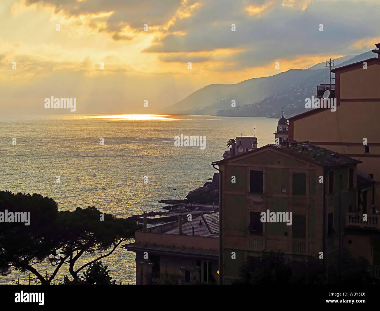 Italian Coast in Liguria Stock Photo - Alamy