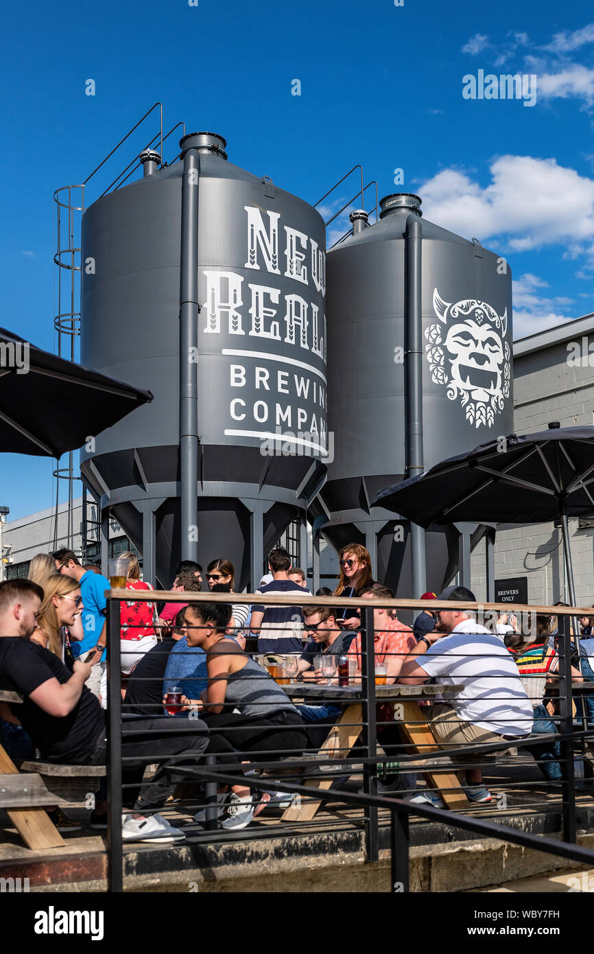 New Realm Brewery on the Beltline trail, Atlanta, Georgia, USA Stock ...