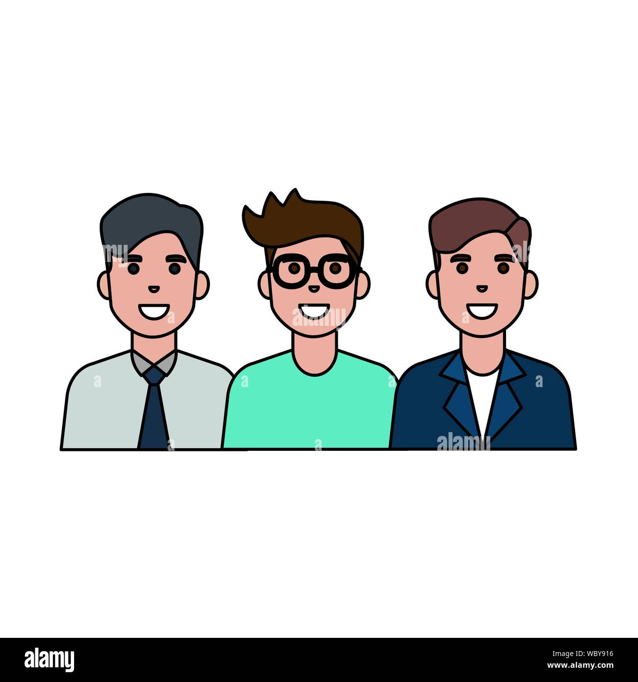Isolated avatar men vector design Stock Vector Image & Art - Alamy