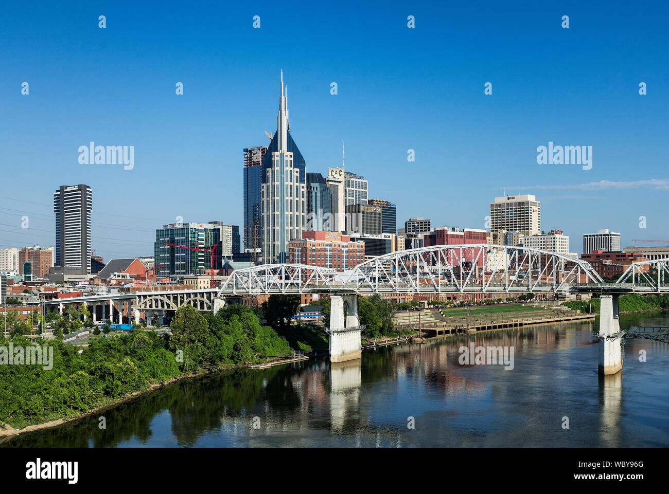Nashville city skyline, Tennessee, USA Stock Photo - Alamy
