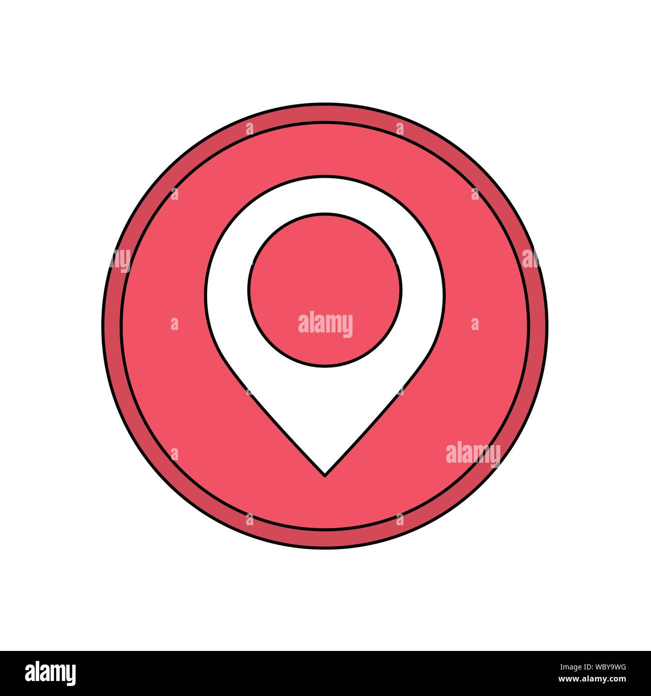 Gps mark vector design Stock Vector Image & Art - Alamy