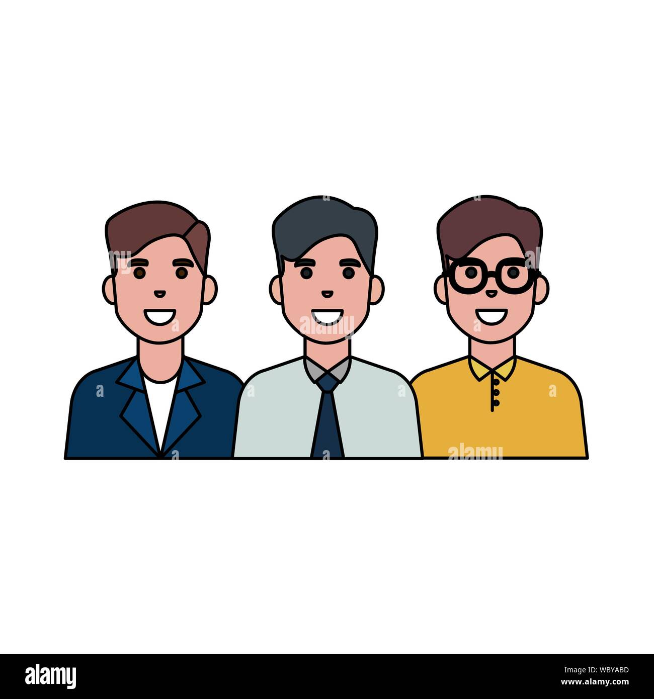 Isolated avatar men vector design Stock Vector Image & Art - Alamy
