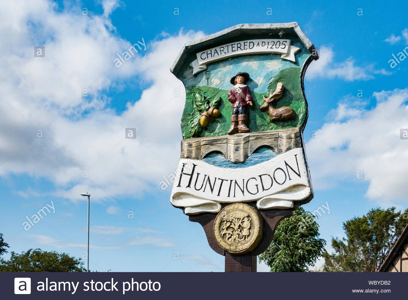 Huntingdon Cambridgeshire Sign High Resolution Stock Photography and ...