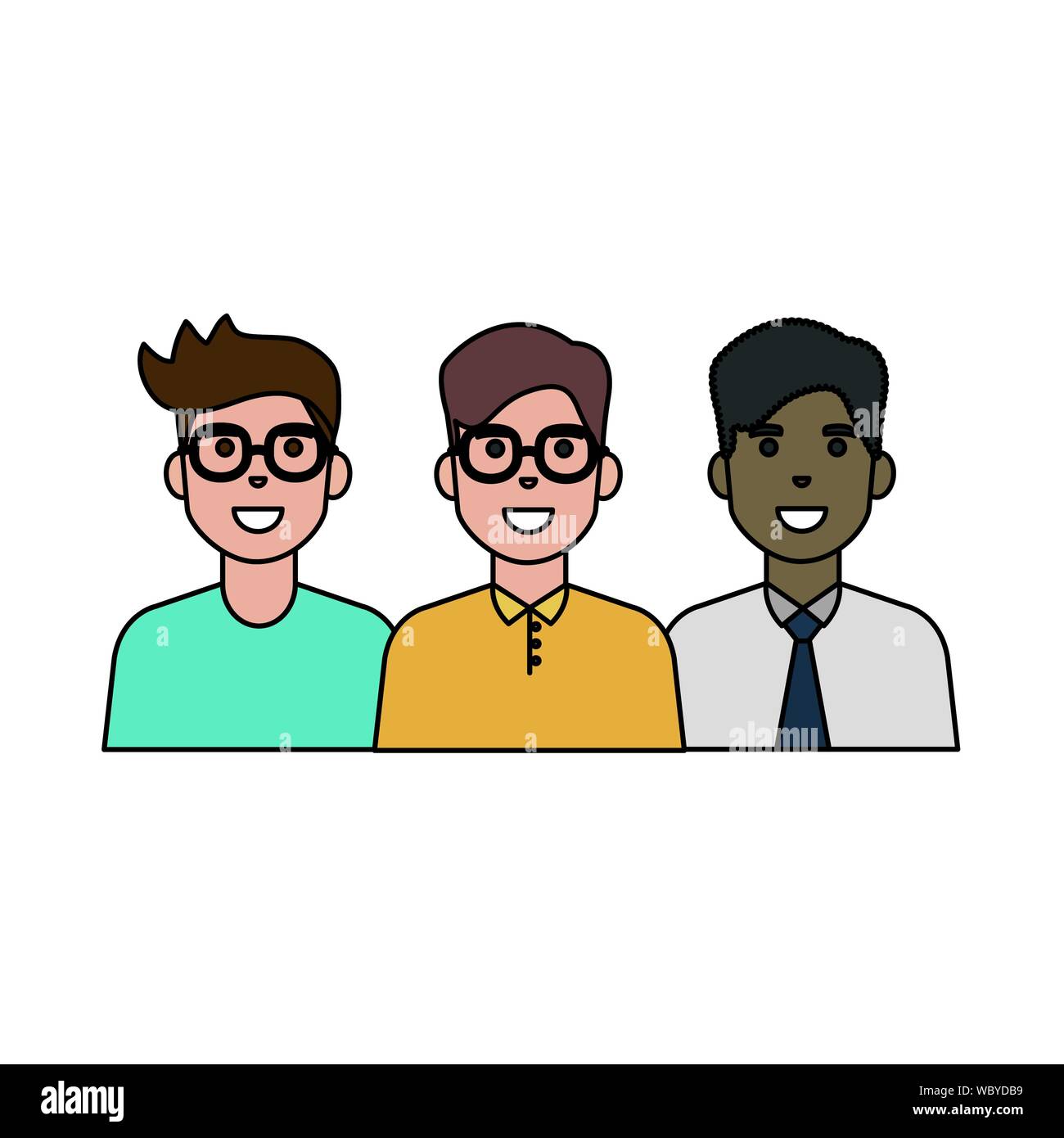Isolated avatar men vector design Stock Vector Image & Art - Alamy