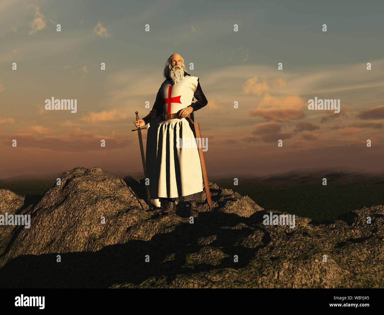 Knight templar sword hi-res stock photography and images - Alamy