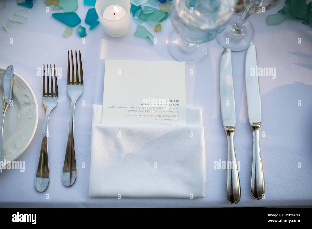Reception menu hi-res stock photography and images - Alamy
