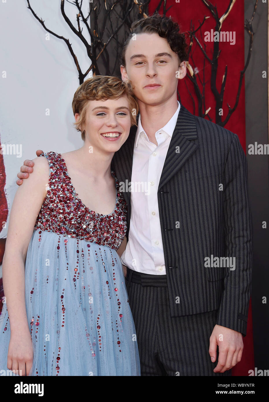 WESTWOOD, CA - AUGUST 26: Sophia Lillis, Wyatt Oleff attends the ...