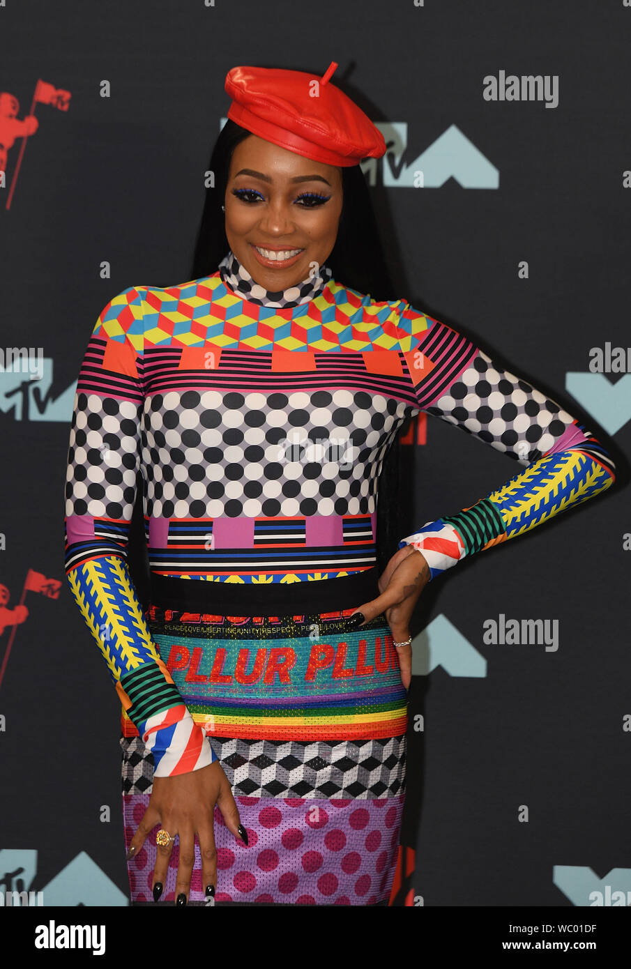 NEWARK, NEW JERSEY - AUGUST 26: Monica poses in the Press Room during ...