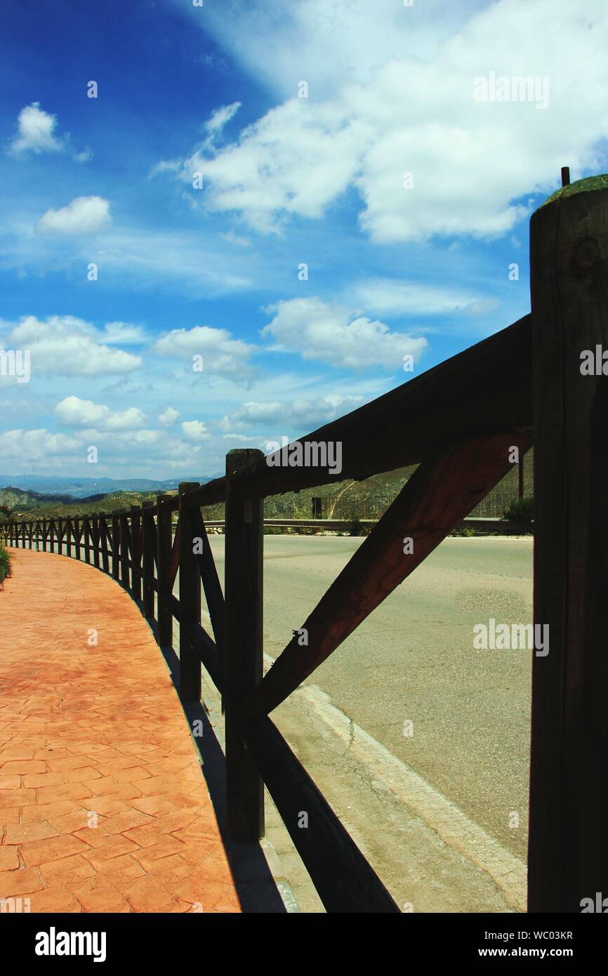 Railing road paving stone hi-res stock photography and images - Alamy