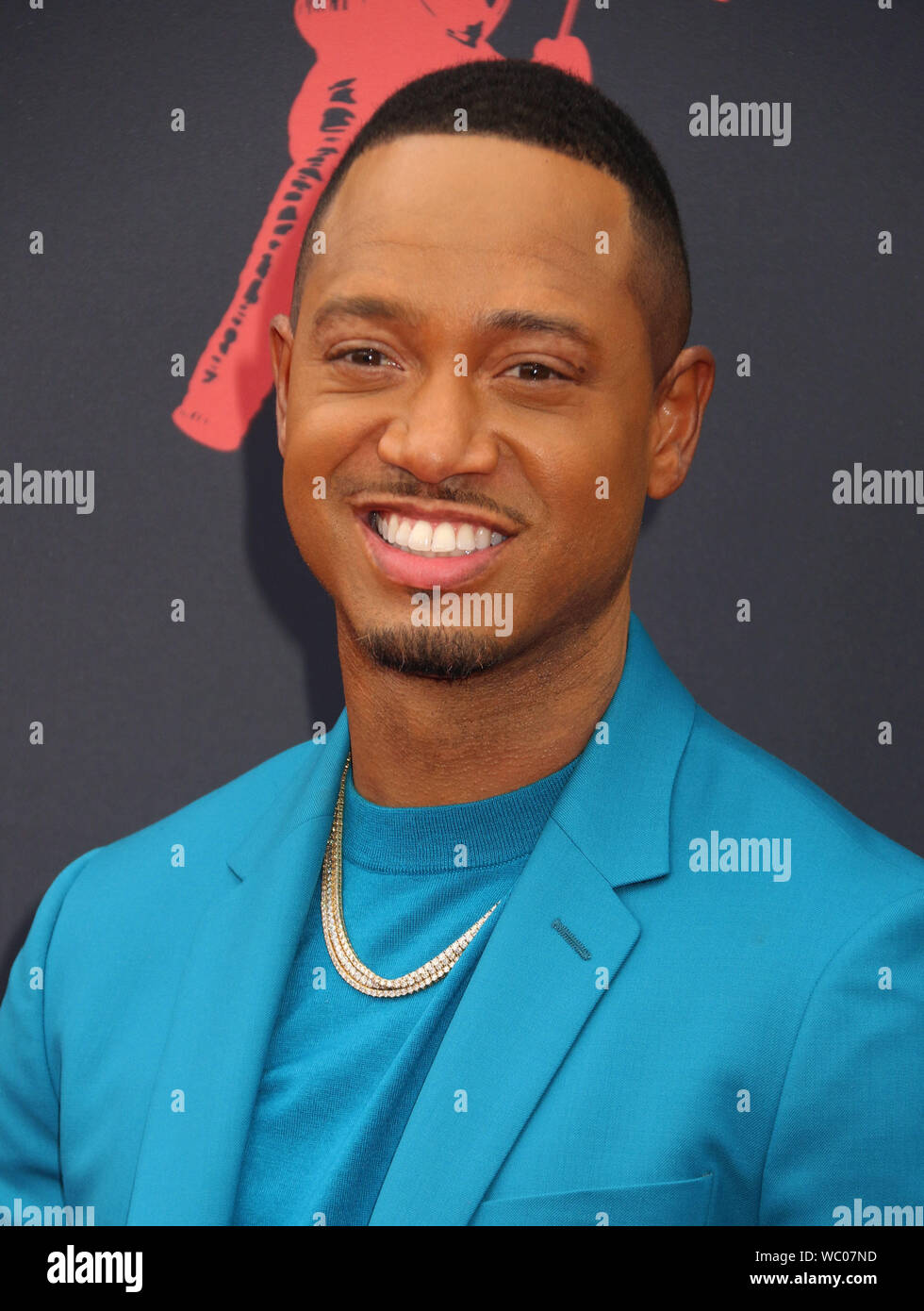 August 26, 2019, Newark, New York, USA: TERRENCE J attends the 2019 MTV ...