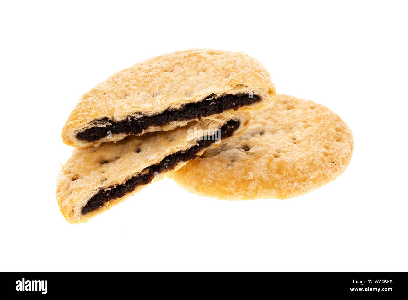 Eccles cakes - white background Stock Photo - Alamy