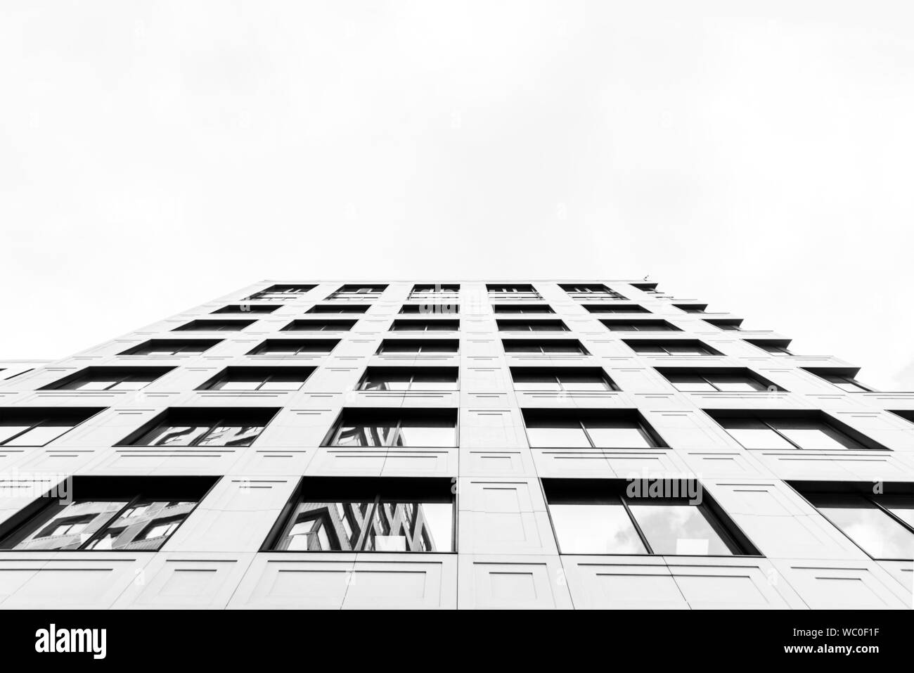 High-rise buildings of modern city. View from below Stock Photo - Alamy