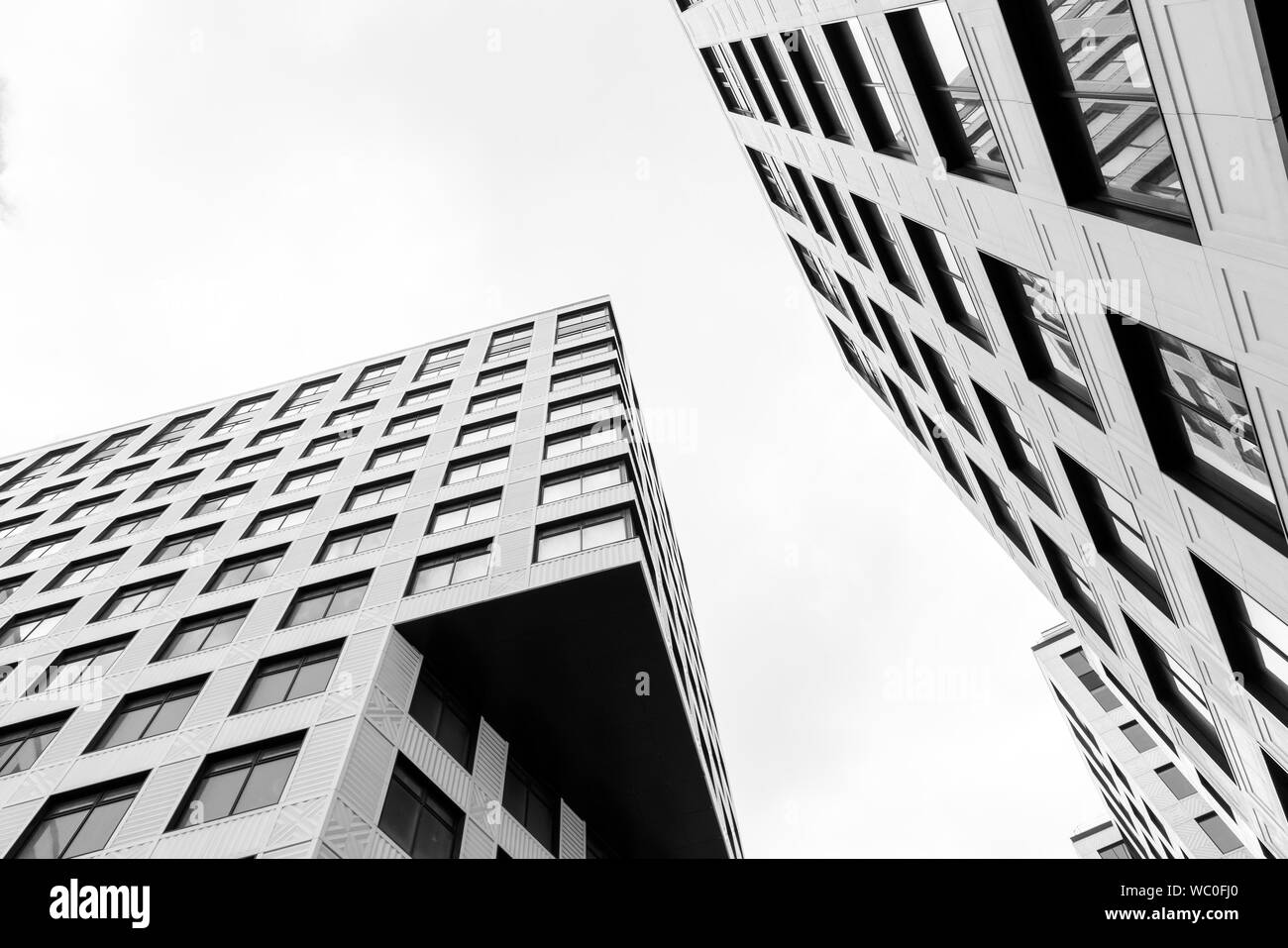 High-rise buildings of modern city. View from below Stock Photo - Alamy