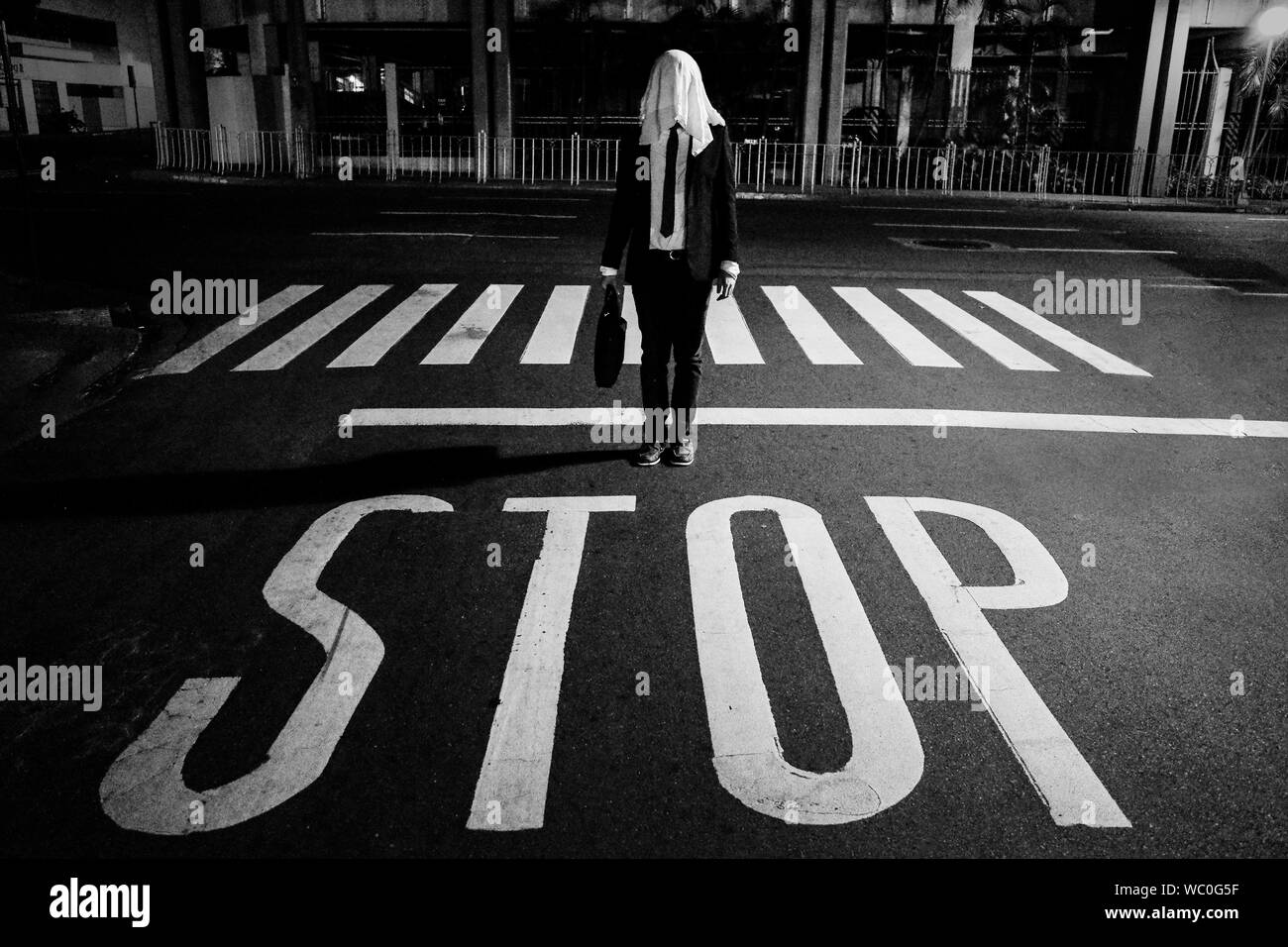 Full Stop Sign Black and White Stock Photos & Images - Alamy