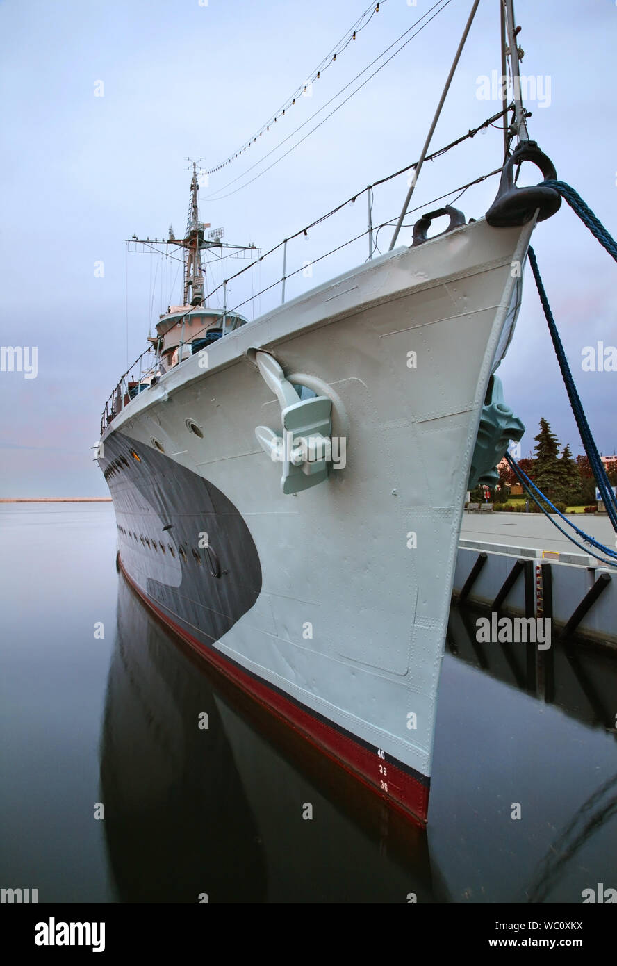 Old destroyer in Gdynia. Poland Stock Photo - Alamy