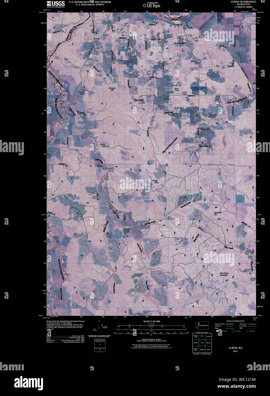 Map of curtis hi-res stock photography and images - Alamy