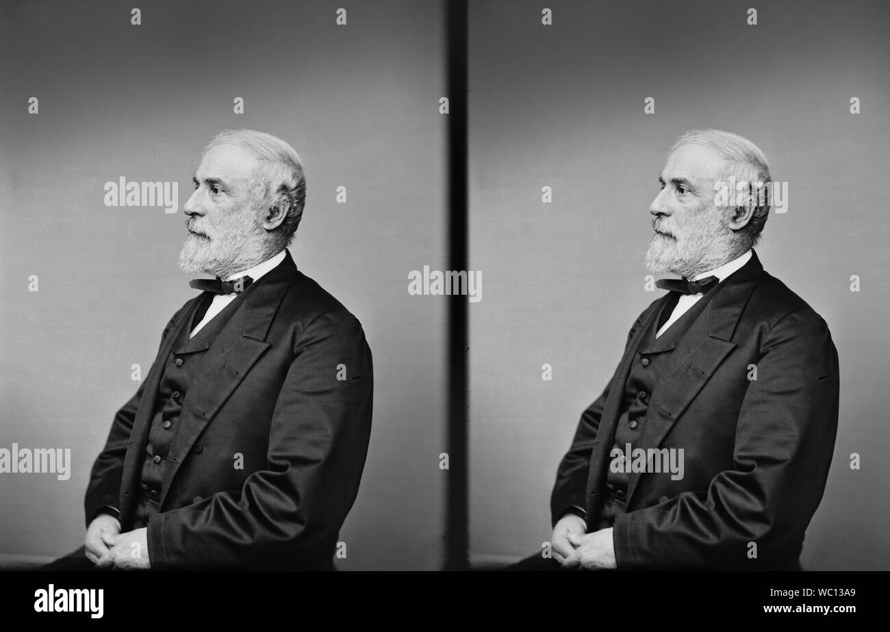Robert E. Lee (1807-70), American and Confederate Soldier, Commander of ...