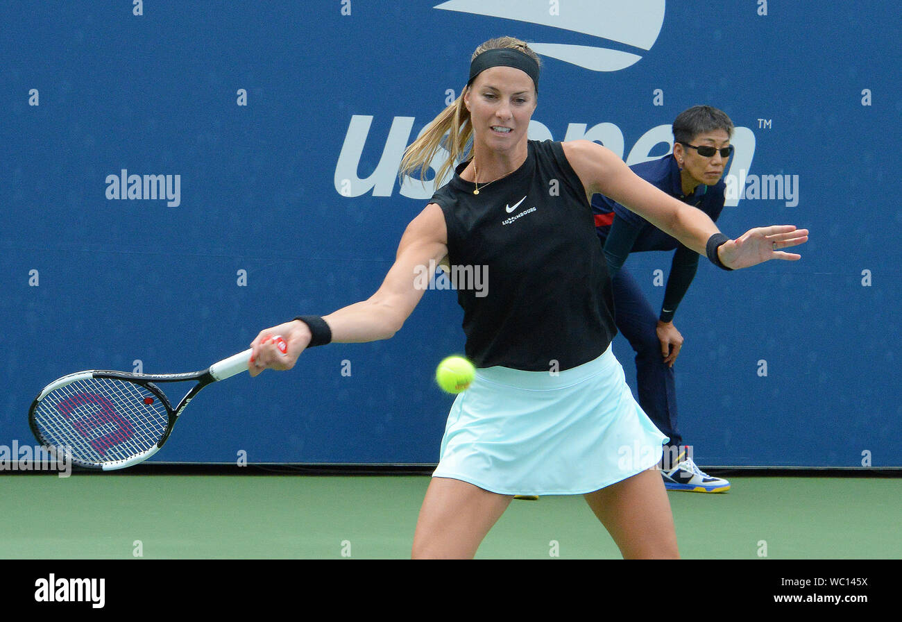New York, USA. 27th Aug, 2019. Day 1 Mandy Minella (LUX) in first round ...