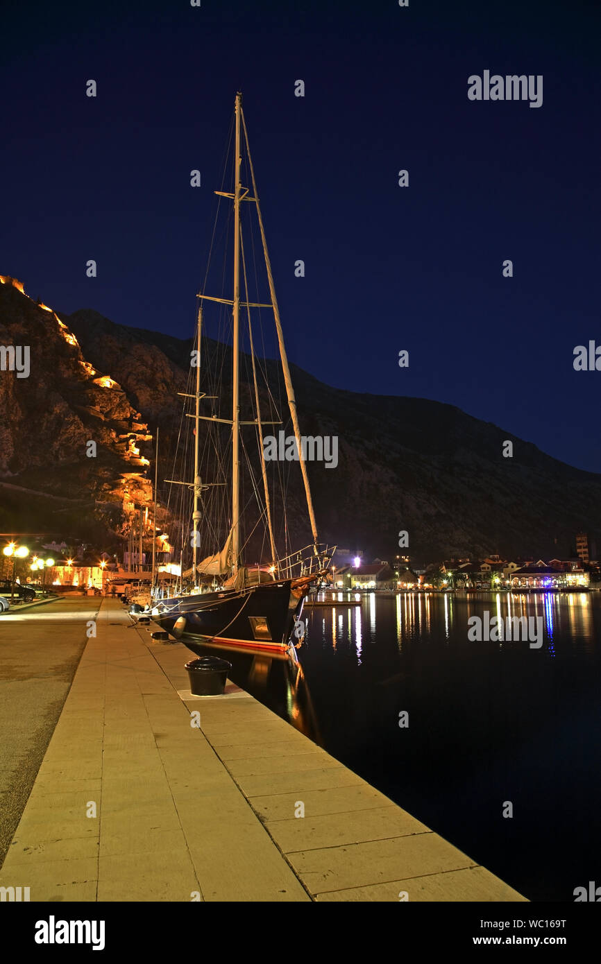 Port in Kotor. Montenegro Stock Photo - Alamy